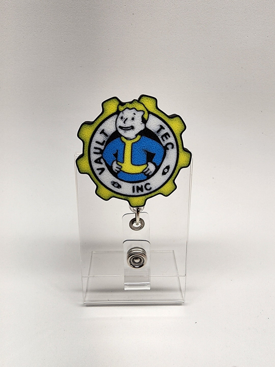 Fallout Vault Boy Badge Reel Retractable Lanyard. the Iconic Vault Boy ...