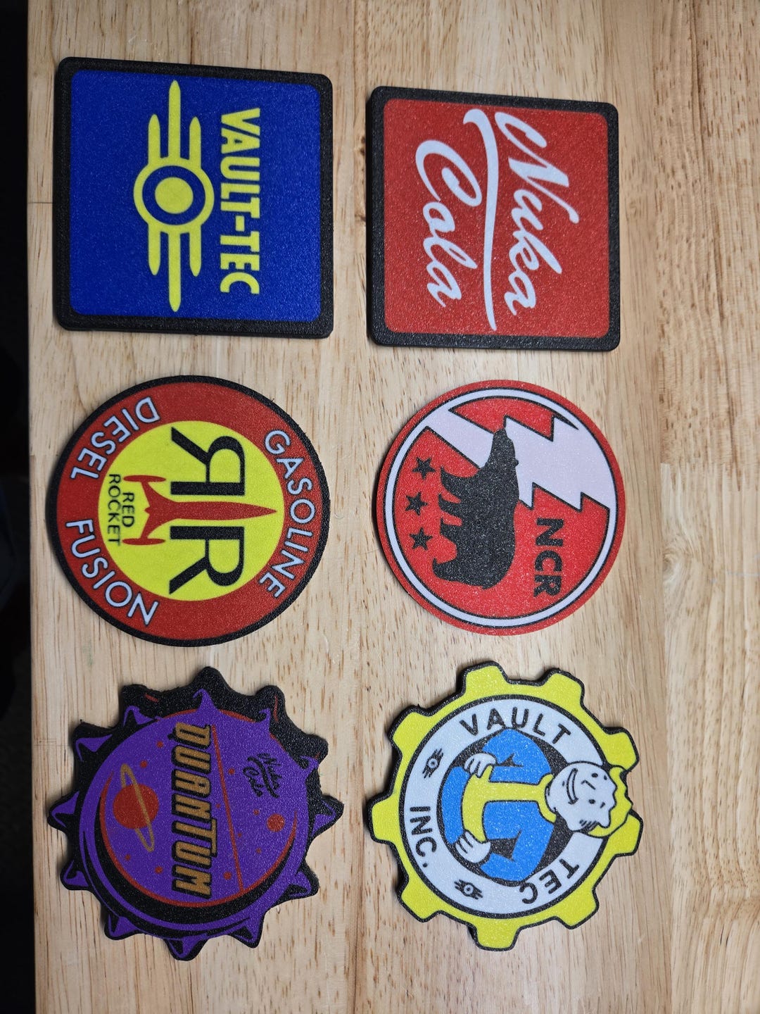 Set of 6 Fallout Inspired Coasters in Standard Size. A Great Addition ...
