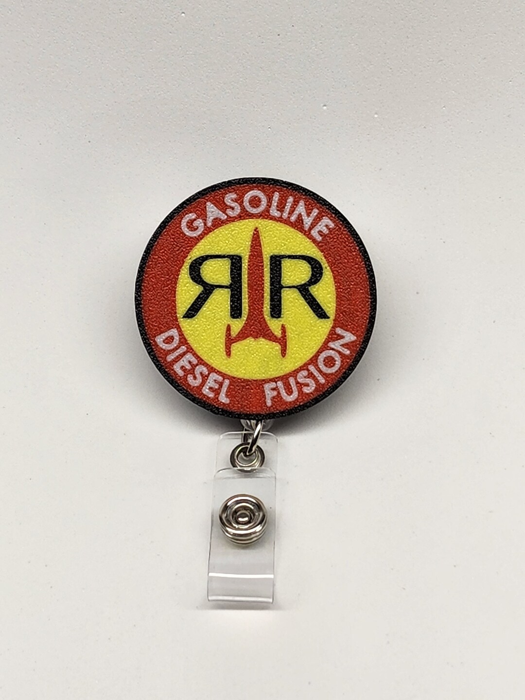 Fallout Red Rocket Badge Reel Retractable Lanyard. Red Rocket is the ...