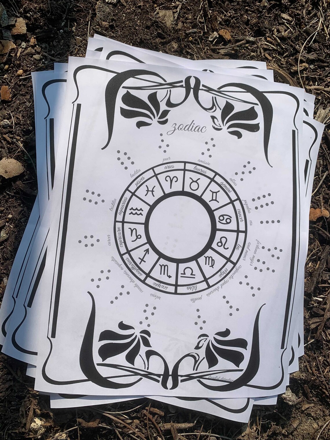 Geomancy Reference Tables PDF - Etsy