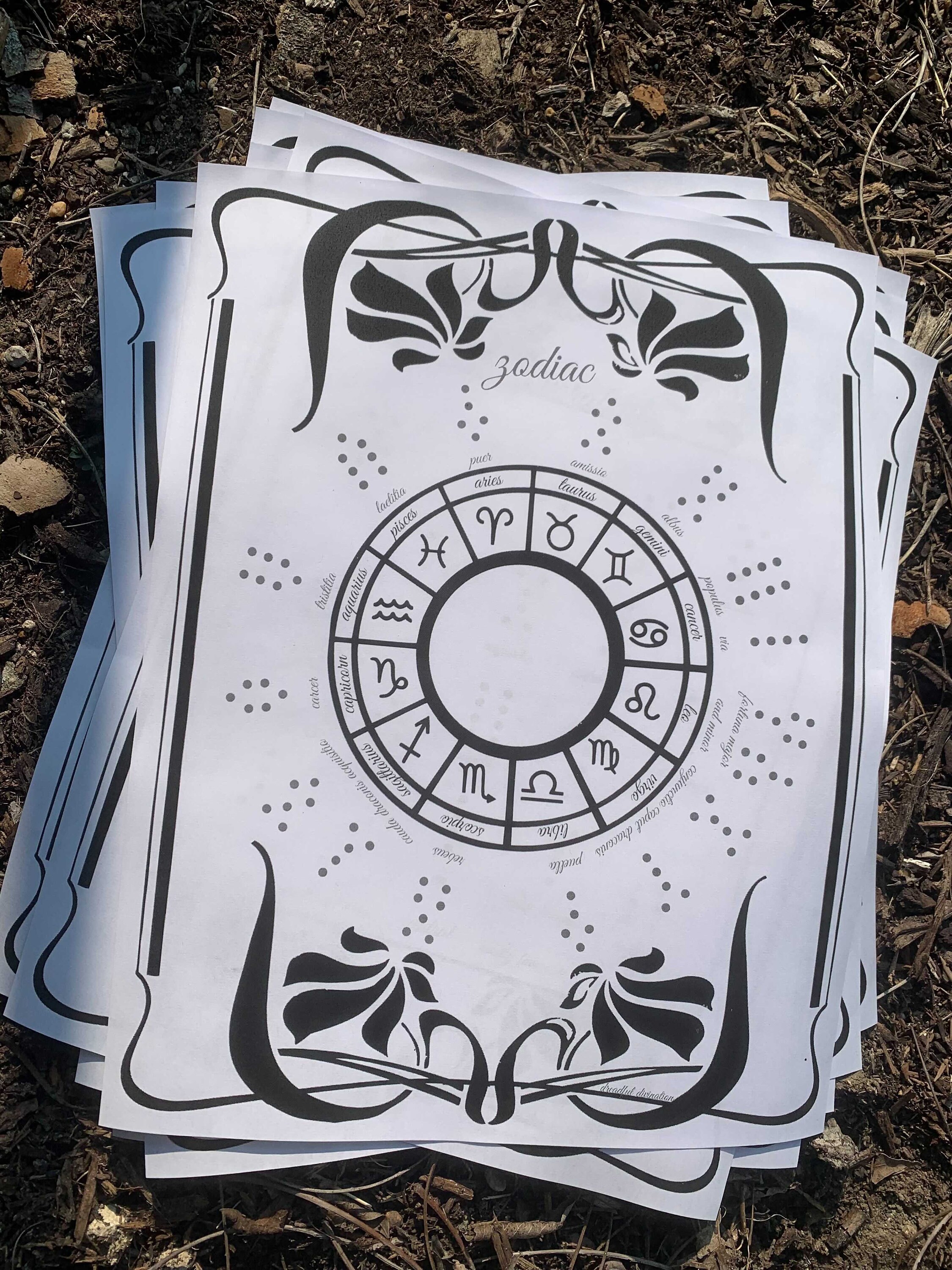 Geomancy Reference Tables PDF - Etsy