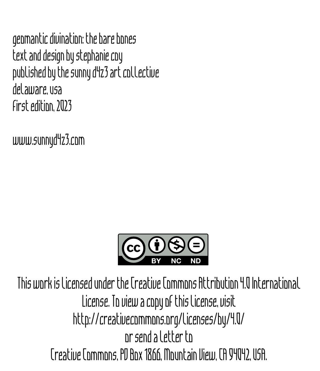 Zine- Geomantic Divination: the Bare Bones [DIGITAL EDITION] - Etsy