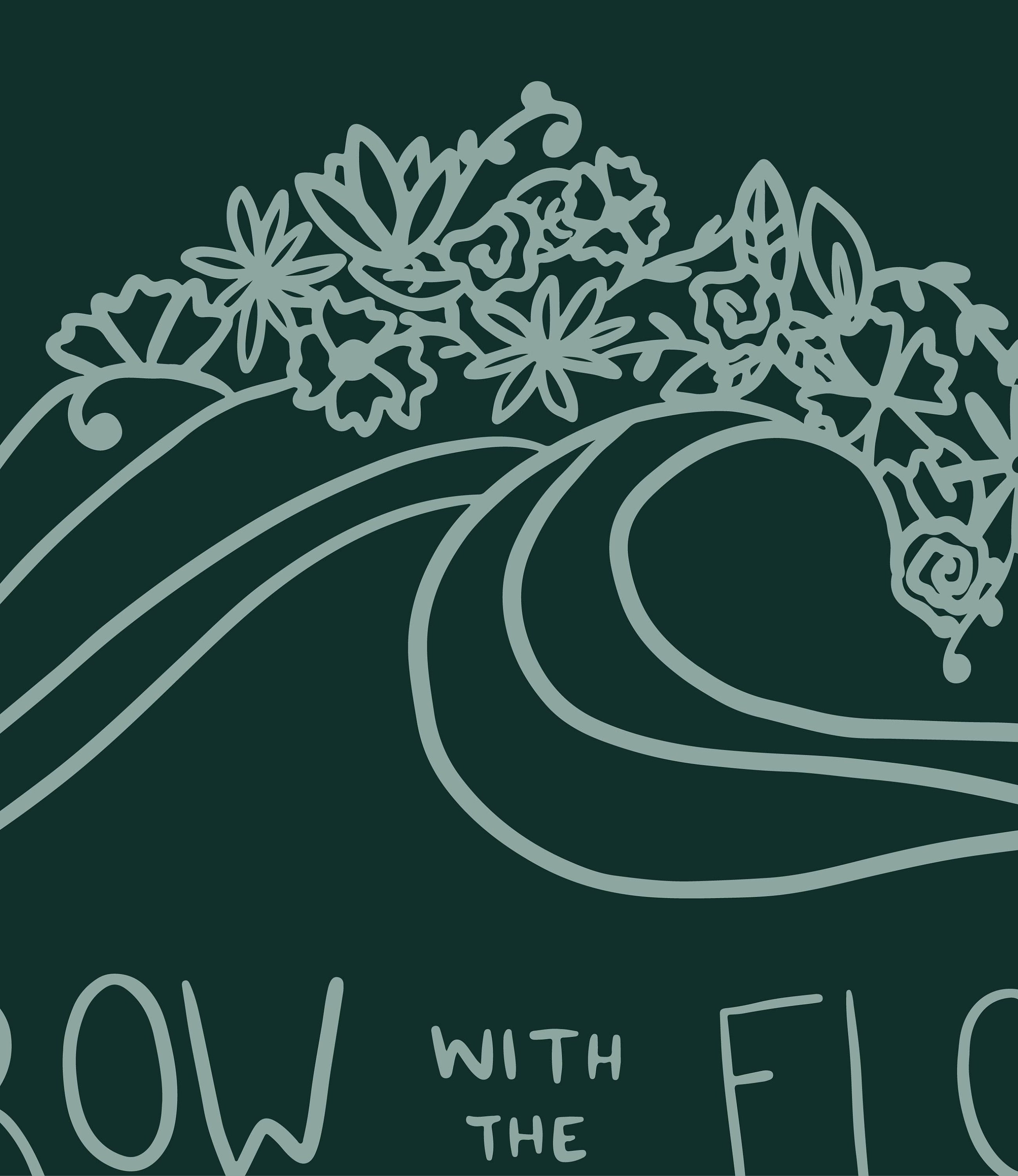 Grow With the Flow Art Print (DIGITAL DOWNLOAD) | Original Printable ...