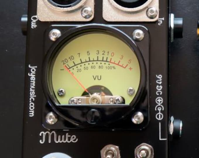 Joyemusic Analog-vump VU Meter Guitar Pedal, 1/4" Jacks; Optional XLR ...