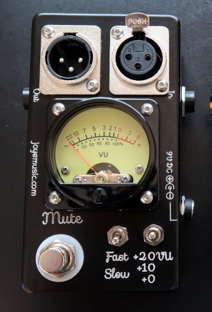 Joyemusic Analog-vump VU Meter Guitar Pedal, 1/4" Jacks; Optional XLR ...