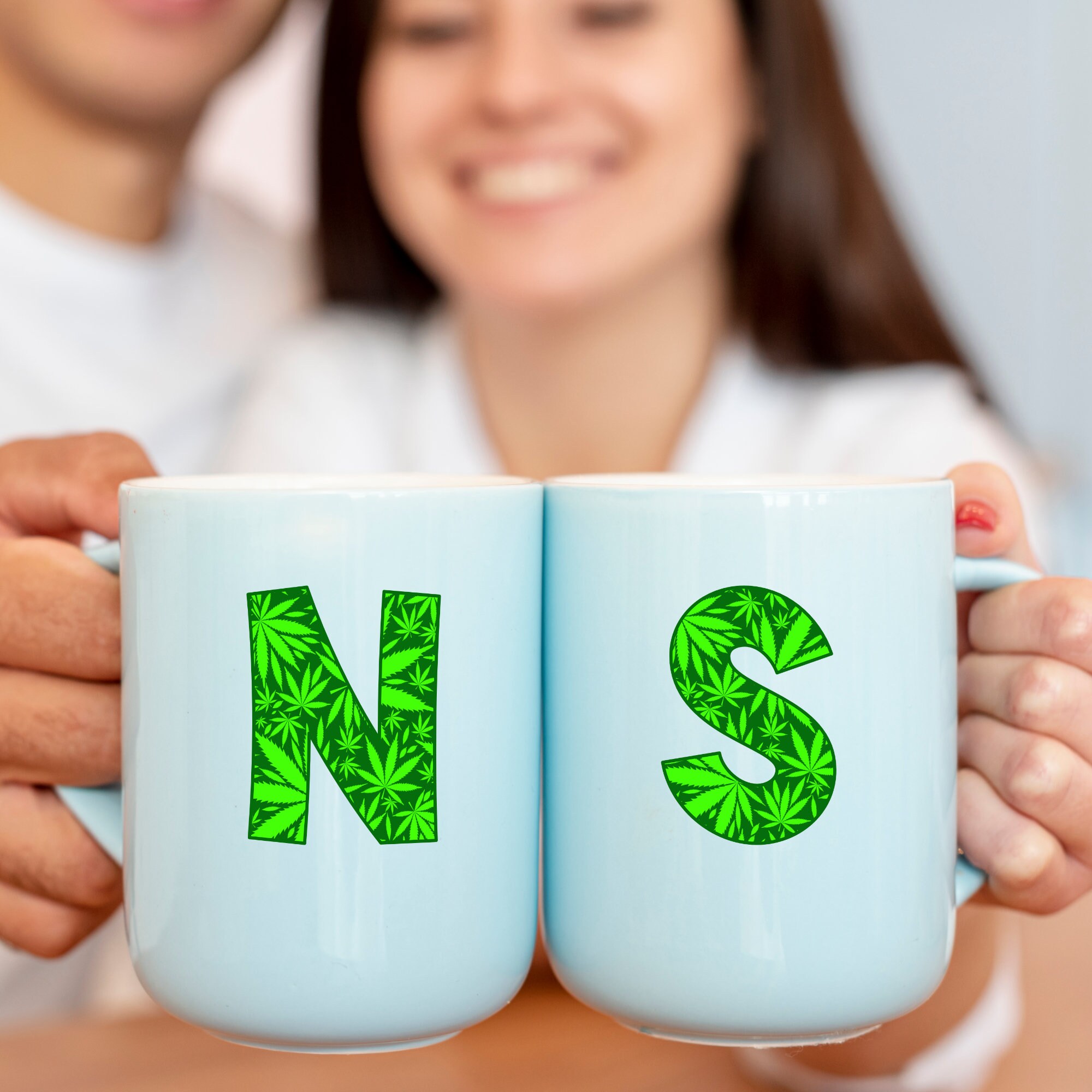 Weed Print Alphabet and Numbers, SVG PNG EPS Jpg Files, for Silhouette ...