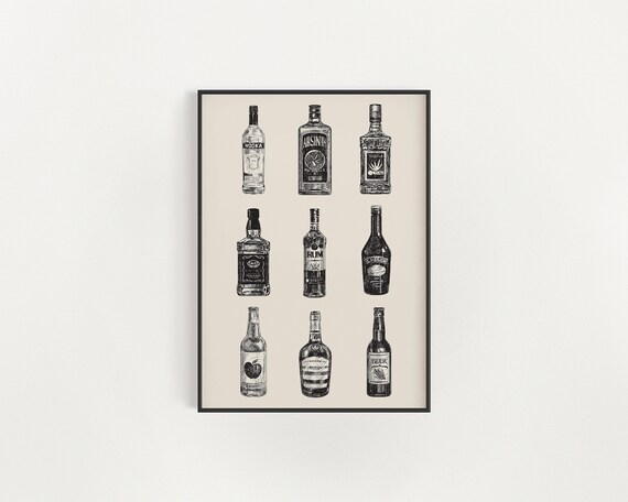 Bevies Instant Digital Download Printable Wall Art Bar - Etsy