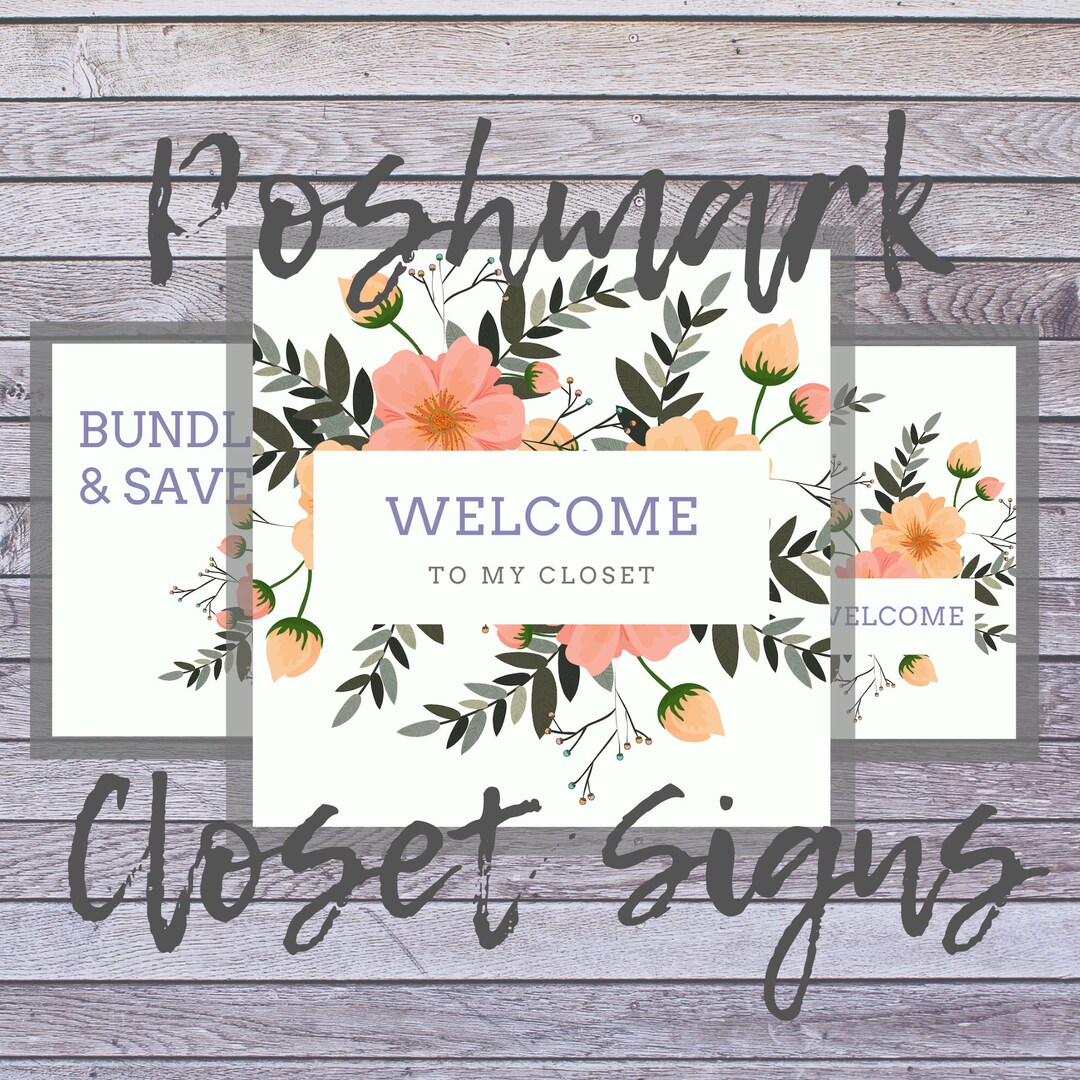 Poshmark Closet Signs Poshmark Signs Category Listings Organizational ...