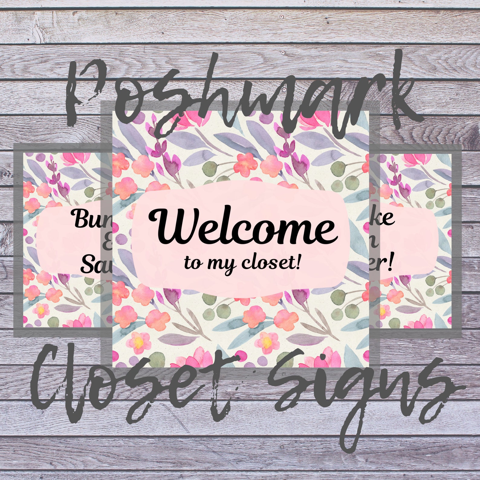 Poshmark Closet Signs Poshmark Signs Category Listings Organizational ...