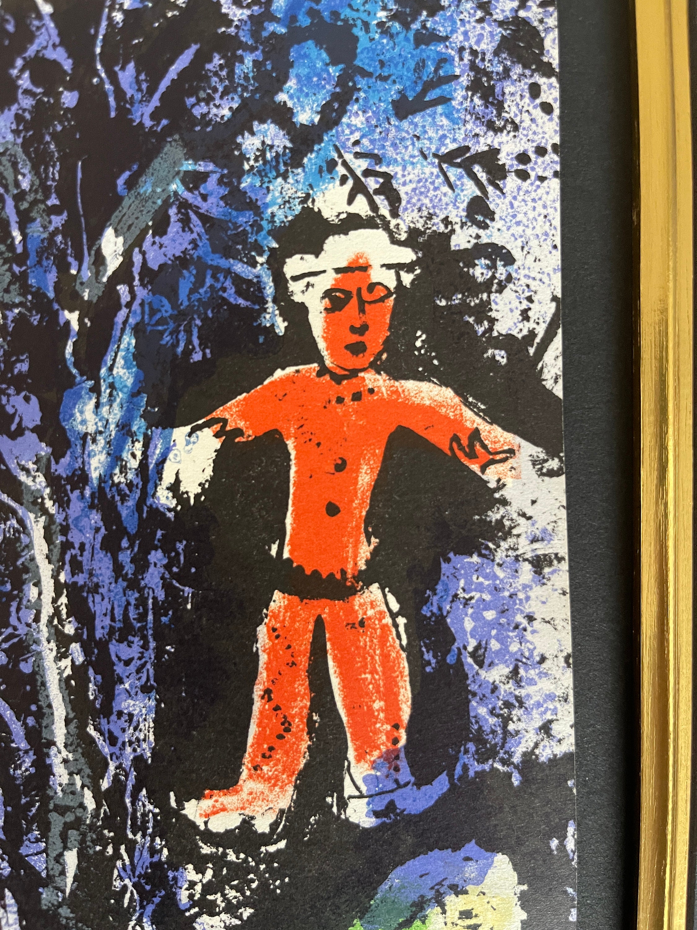 Marc Chagall Original Lithograph "profile and Red Child" With COA - Etsy