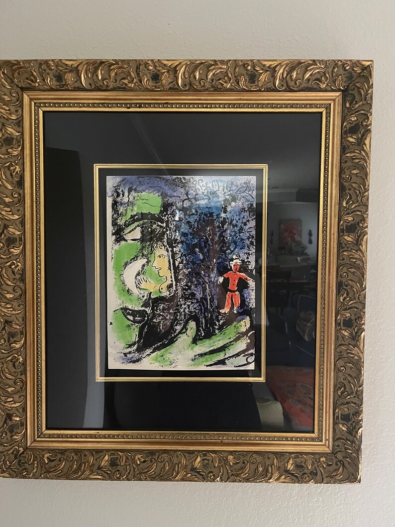 Marc Chagall Original Lithograph profile and Red Child With COA - Etsy