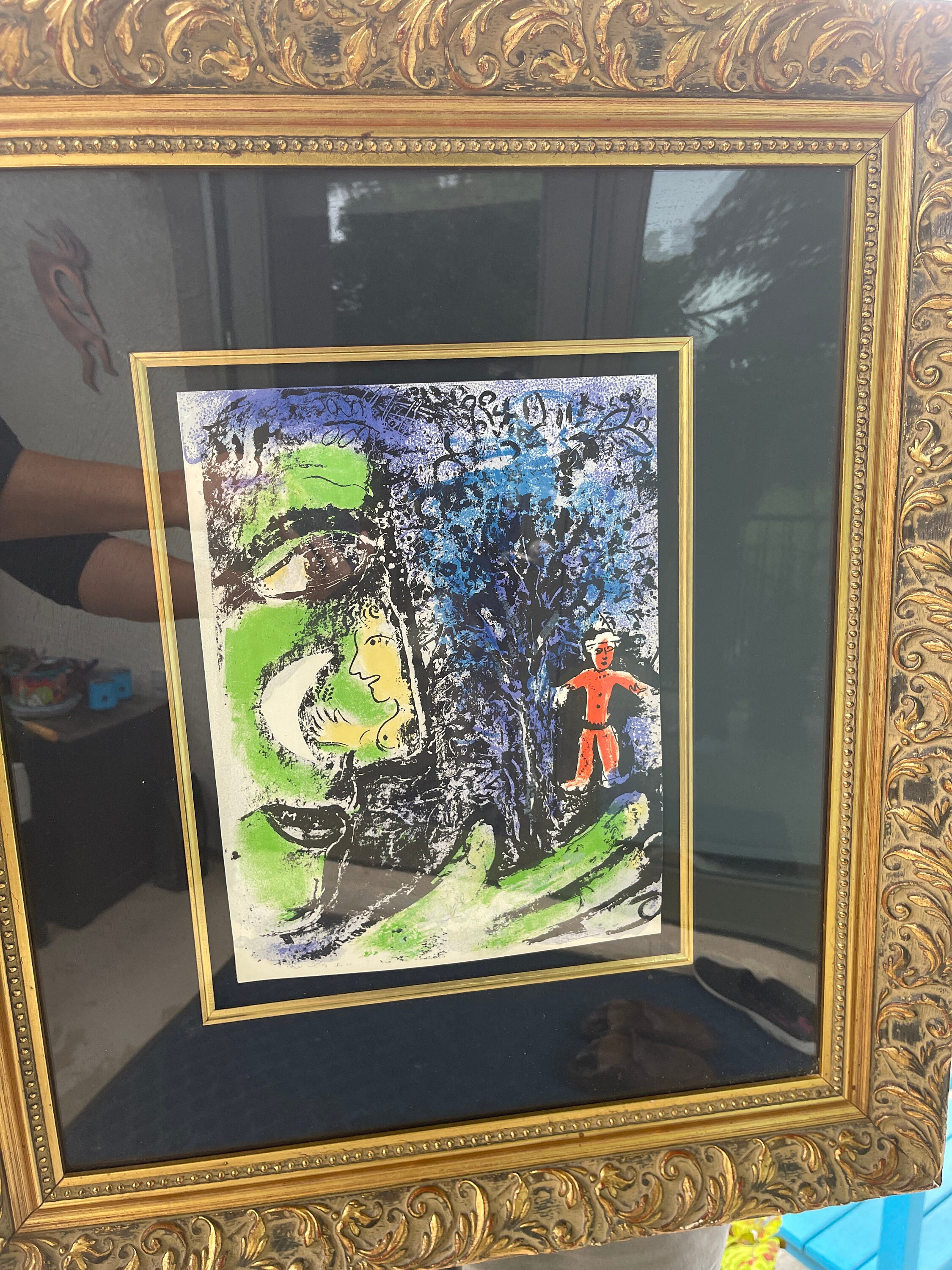 Marc Chagall Original Lithograph "profile and Red Child" With COA - Etsy