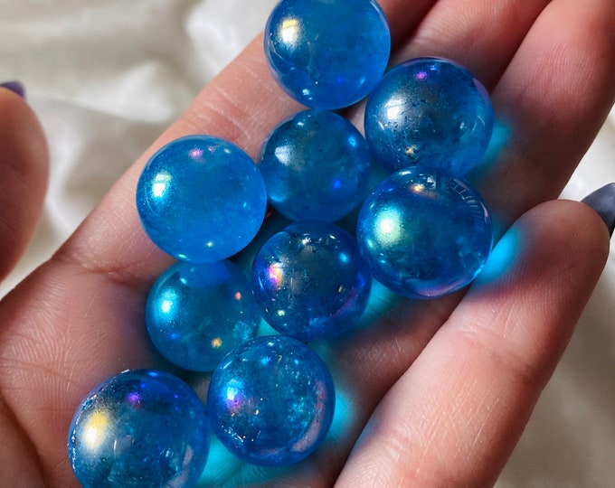 Aqua Aura Quartz Sphere (one) - Etsy
