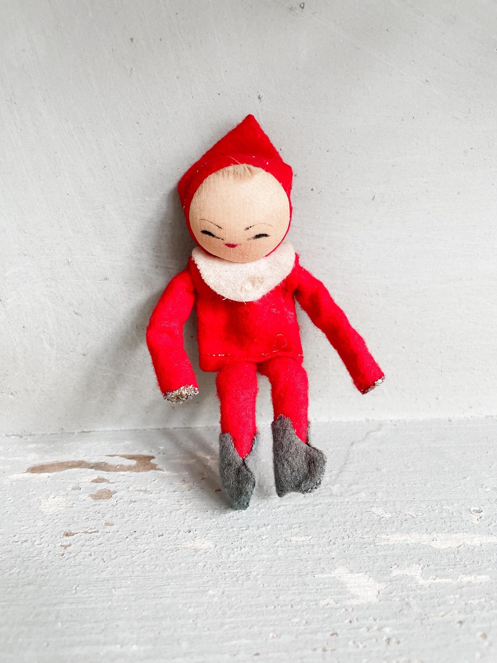 Vintage Christmas Elf Pixie With Stockinette Face - Etsy