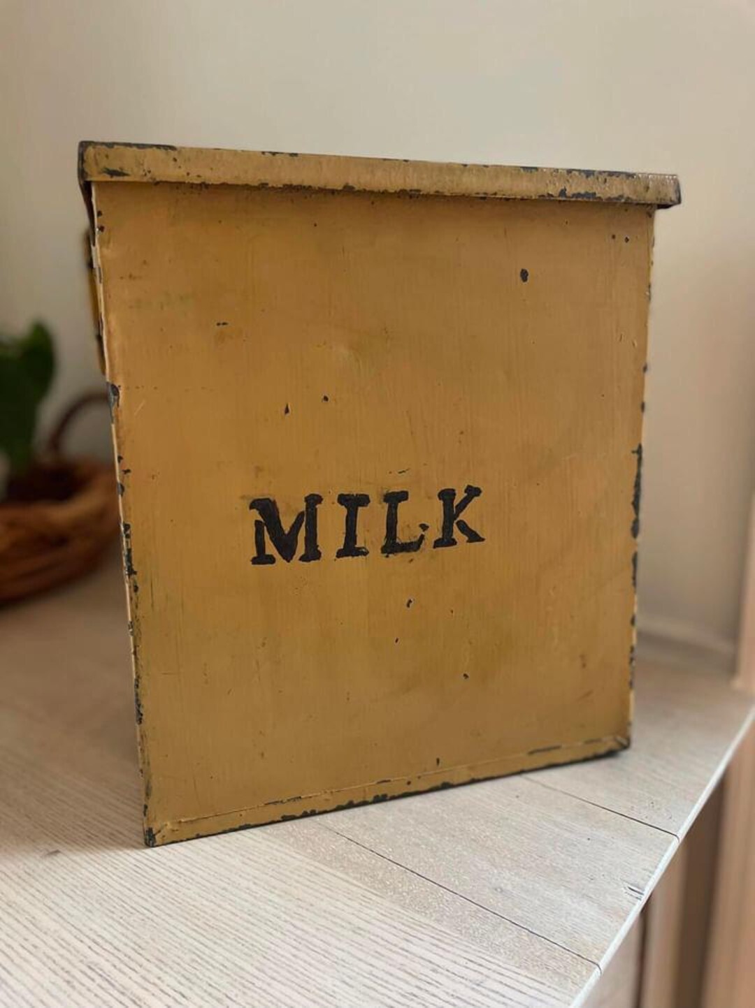 Very Old Chippy Metal Milk Delivery Box - Etsy