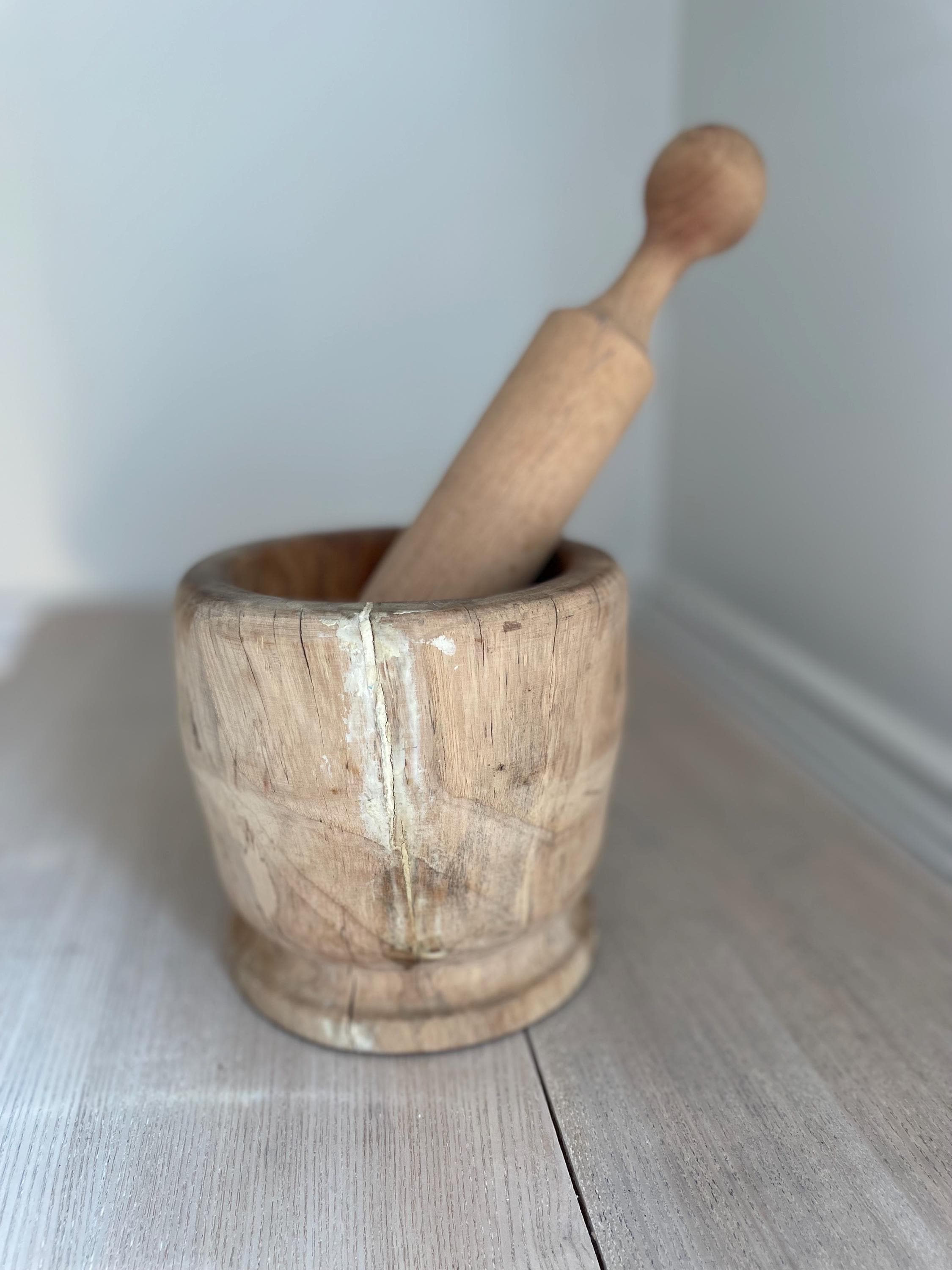 Extra Large Old Mortar & Pestle - Etsy