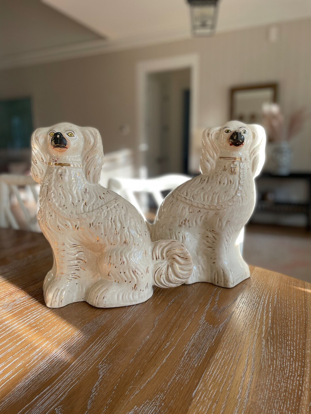 Antique English 1800s Staffordshire Dogs - Etsy