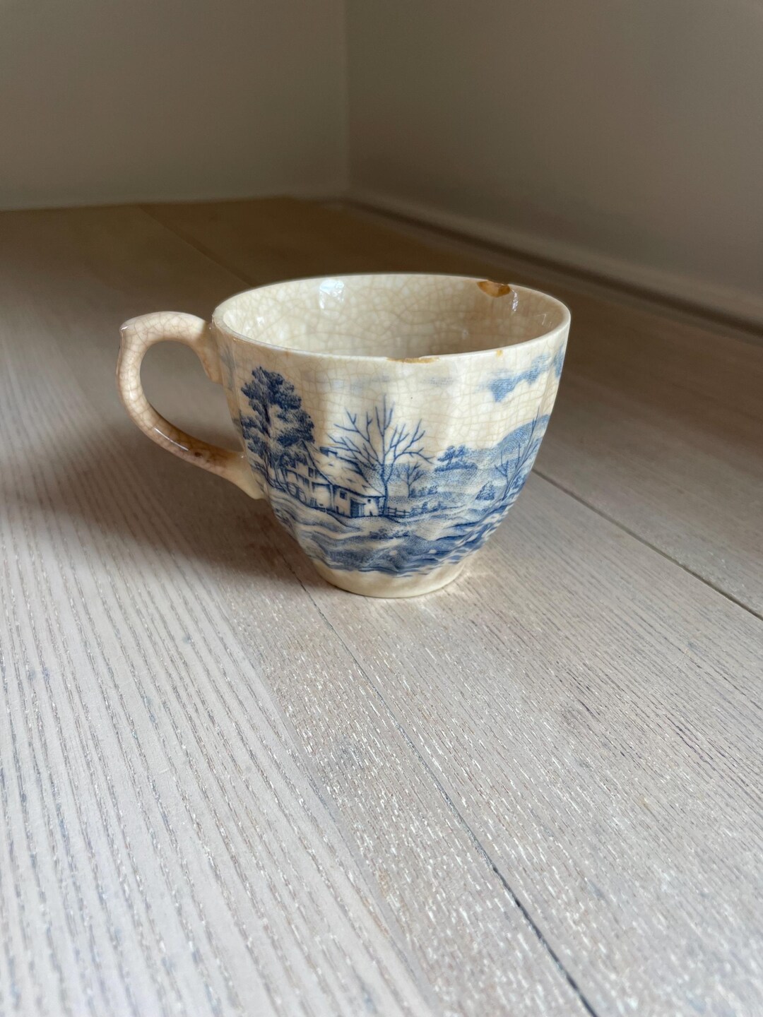 Nasco Blue River Japan Teacup - Etsy