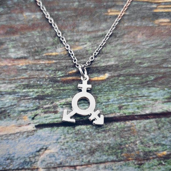 Trans Symbol Necklace - Etsy