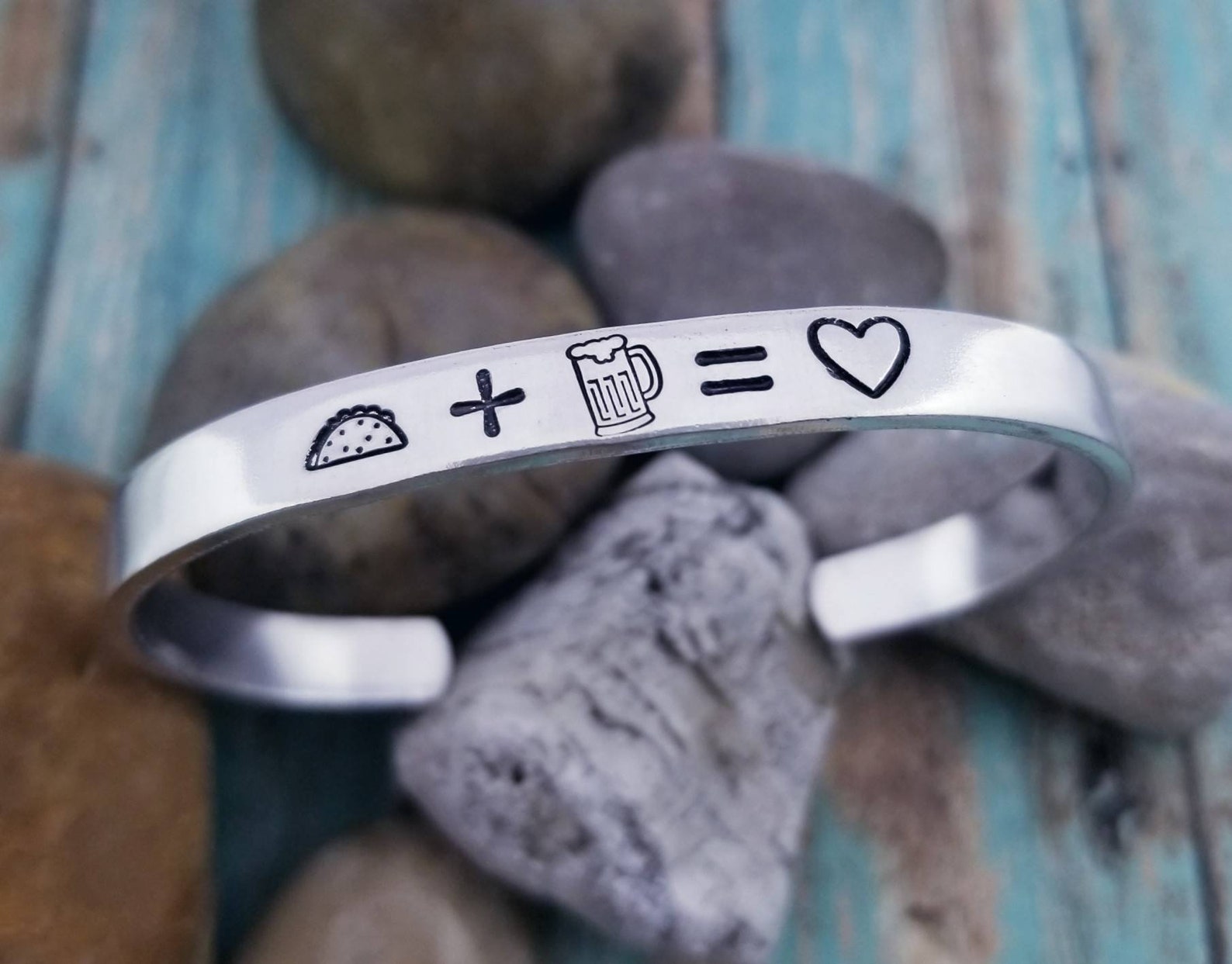 Taco Beer Love Cuff Bracelet 21st Birthday Gifts for Her - Etsy