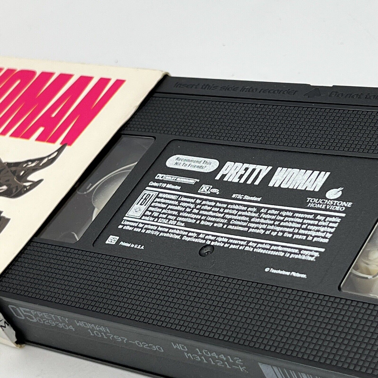 Pretty Woman VHS Richard Gere Julia Roberts Touchstone 1027 - Etsy