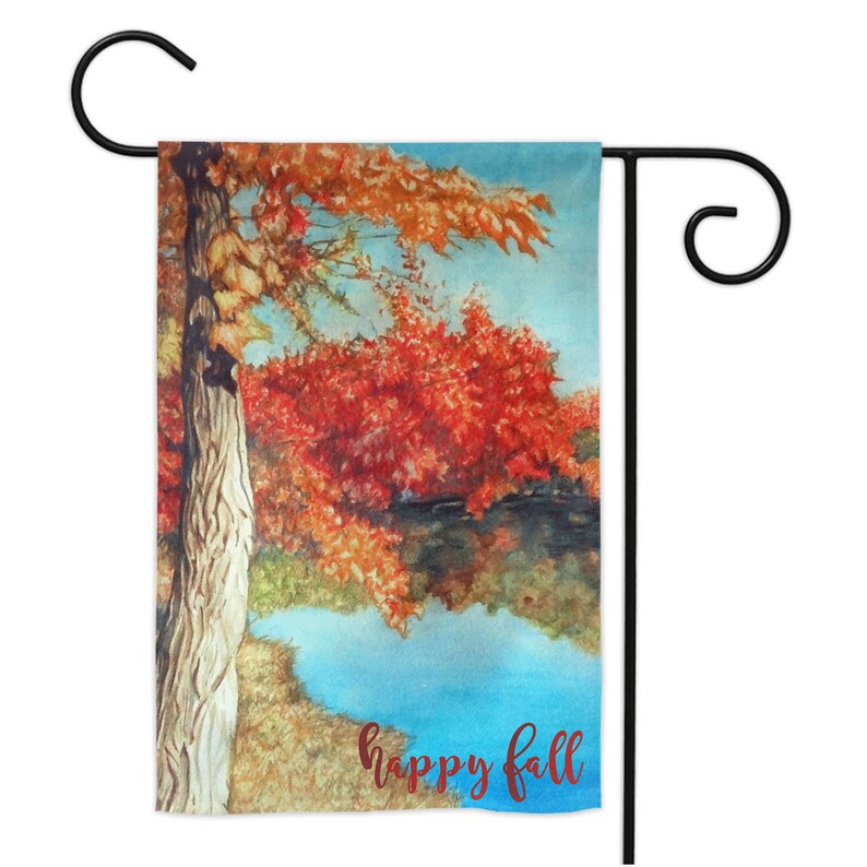 Happy Fall Garden Yard Flag, 12" X 18" Two-sided - Etsy