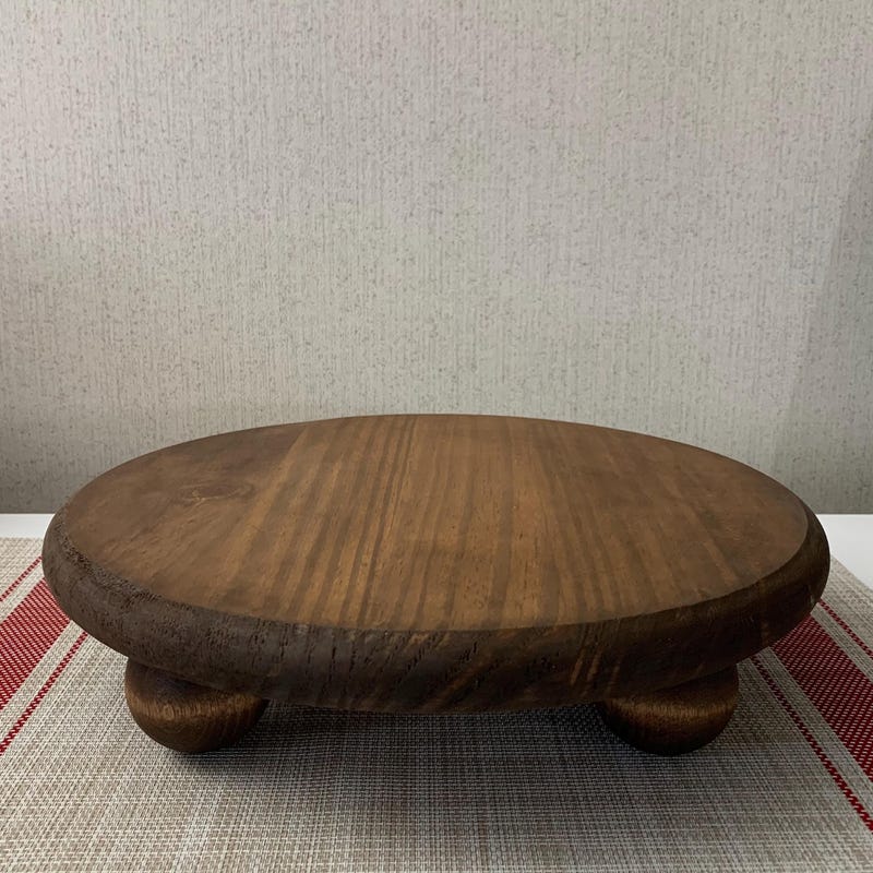Wood Circular Plant Stand - Etsy