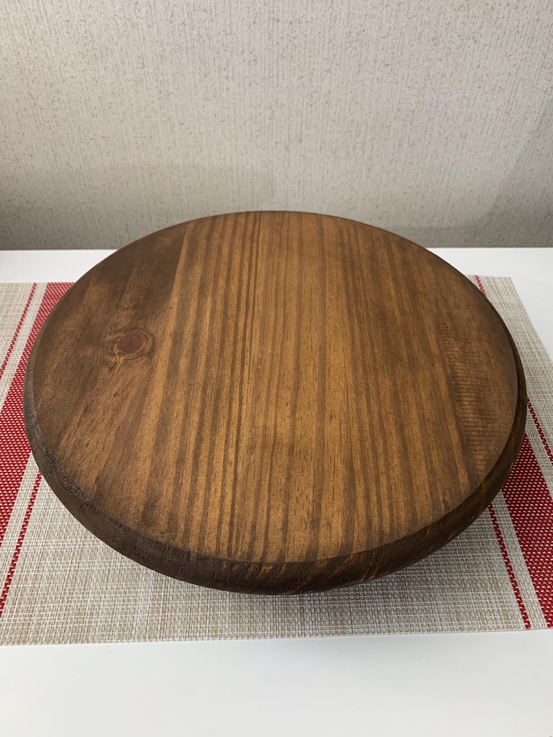 Round Wood Plant Stand: Rustic Farmhouse Decor, - Etsy