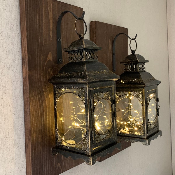 Rustic Lanterns - Etsy