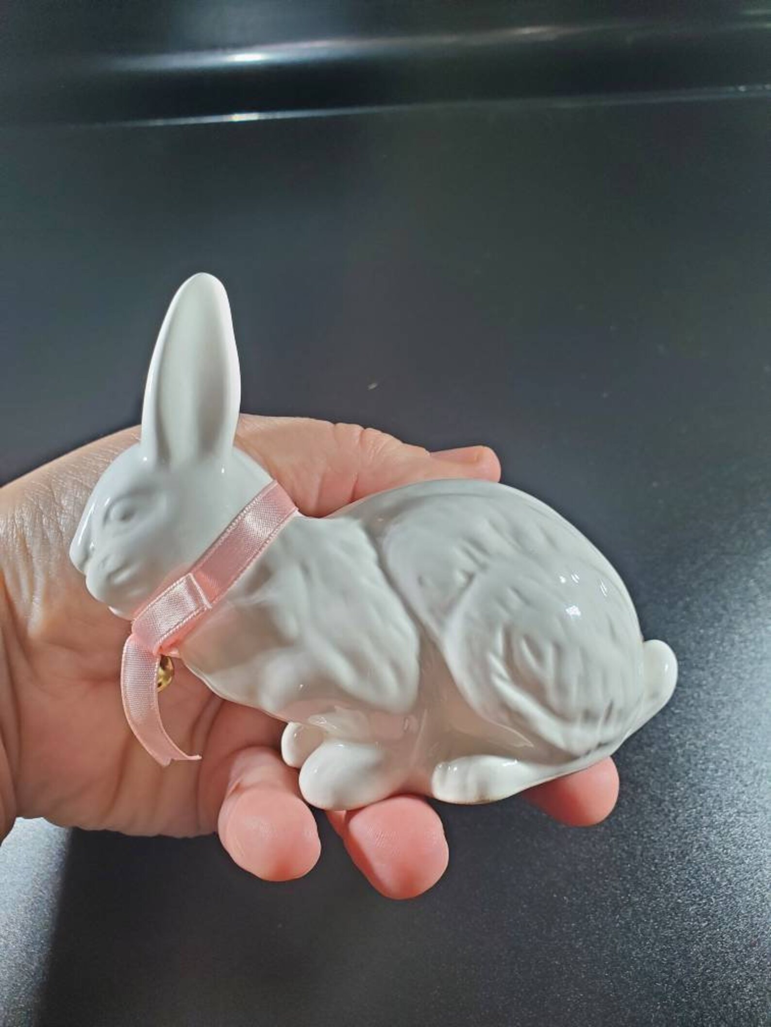 Vintage White Rabbit Bunny Figurine Taiwan Midwest Company | Etsy