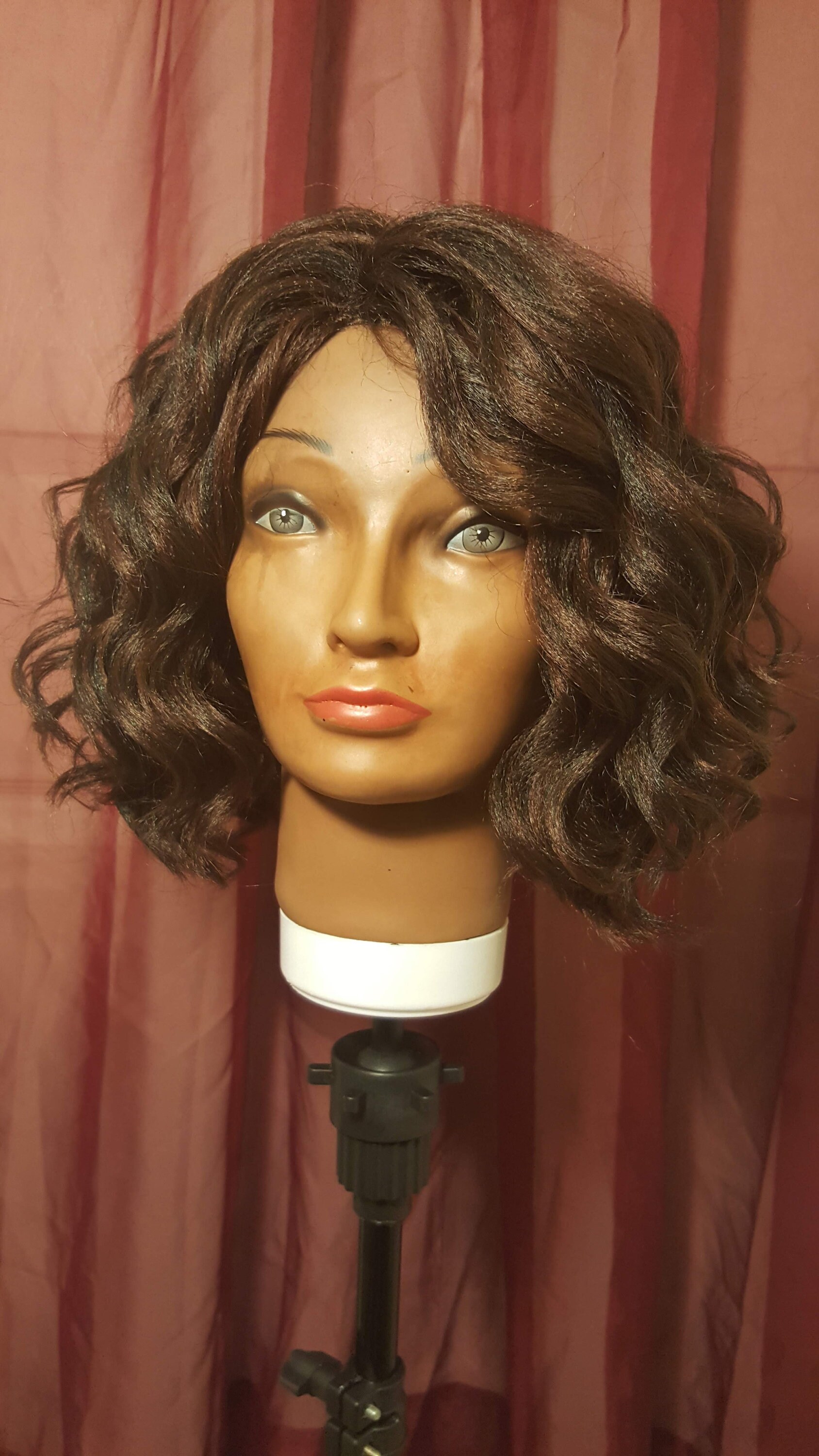 New Hand-made Ocean Wave Crochet Wig. Color 1b/33 - Etsy