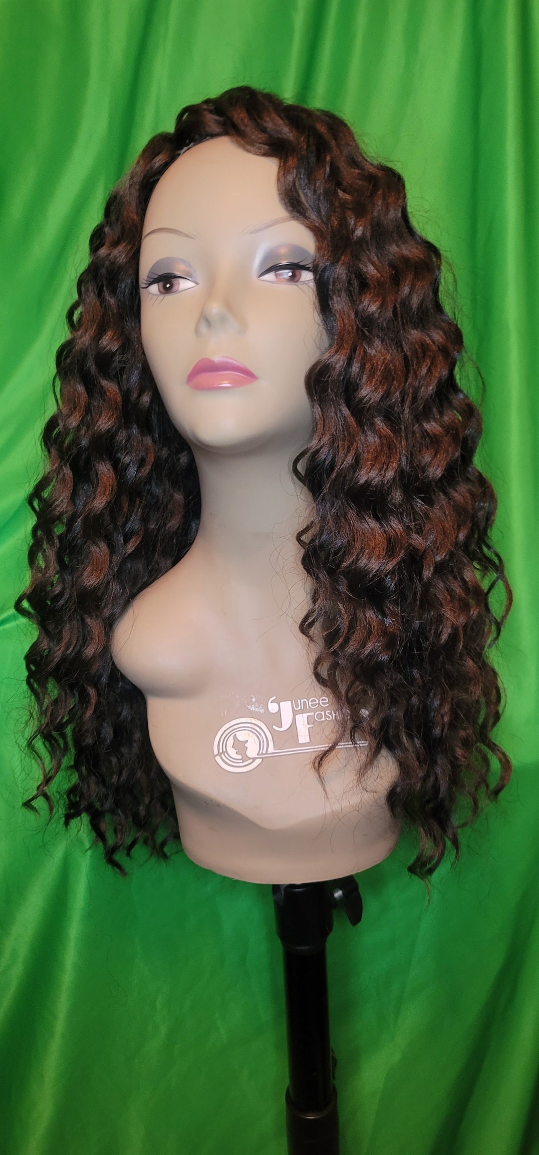 New Hand-made Ripple Deep Crochet Wig Color #4 - 18 Inches - Etsy