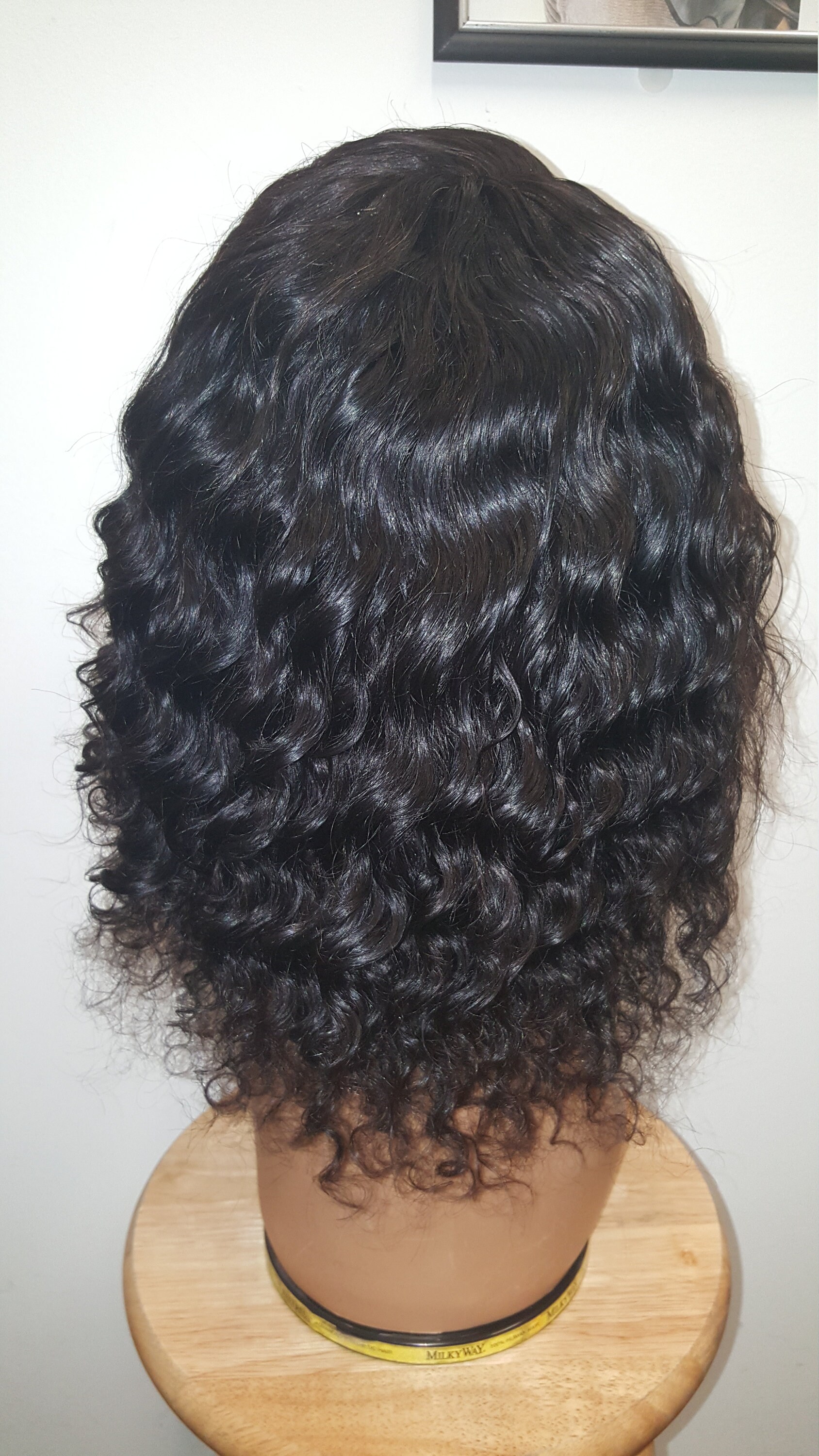 100% Virgin Human Hair Deep Wave Frontal Wig 12 inches | Etsy