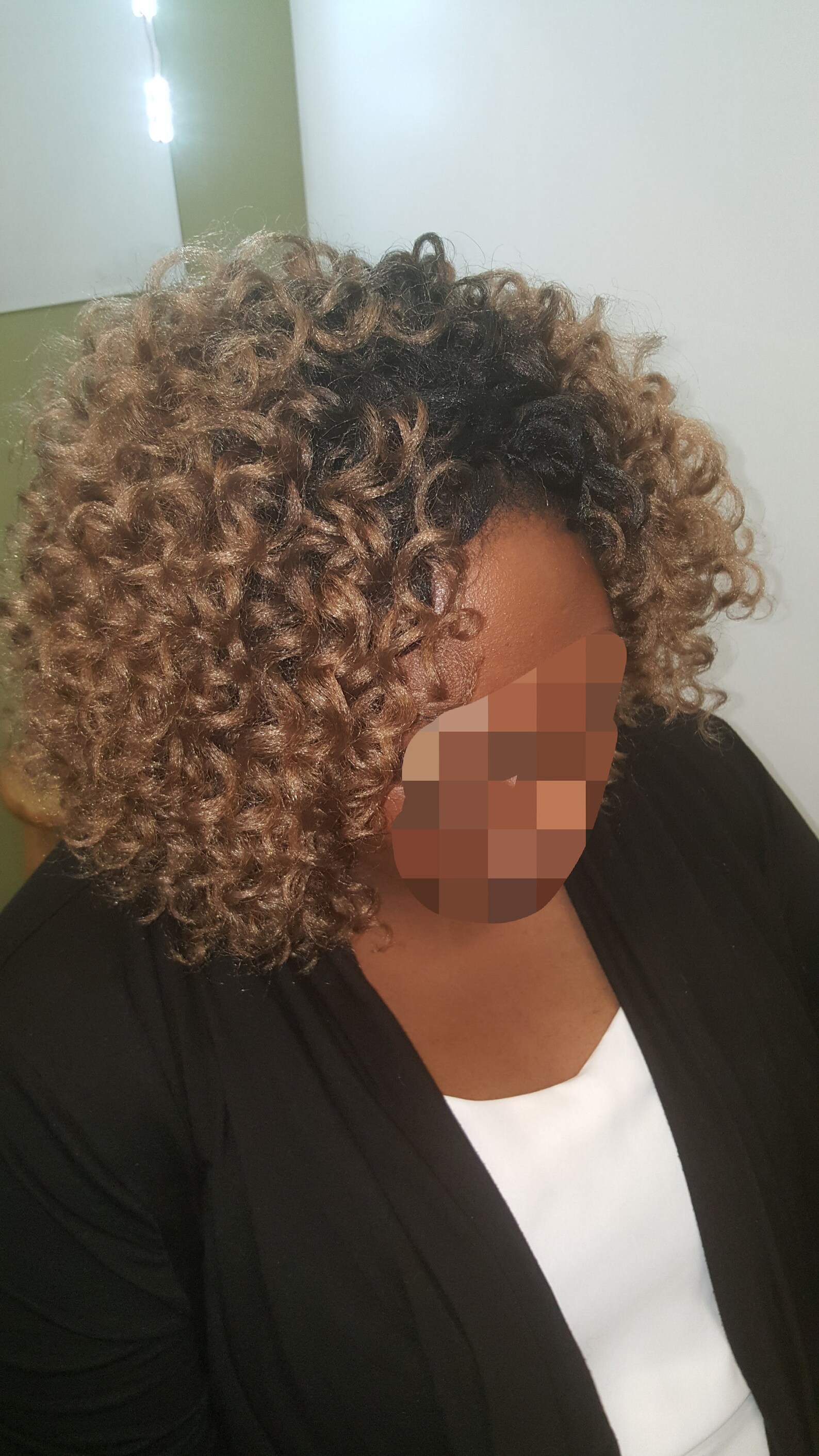 NEW Hand-made Freetress Ringlet Wand Curl Crochet Wig W/lace | Etsy