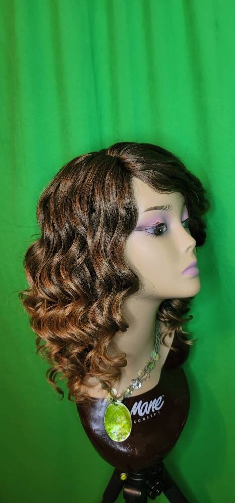 New Hand-made Ocean Wave Crochet Wig W/lace Part Color TT27 - Etsy