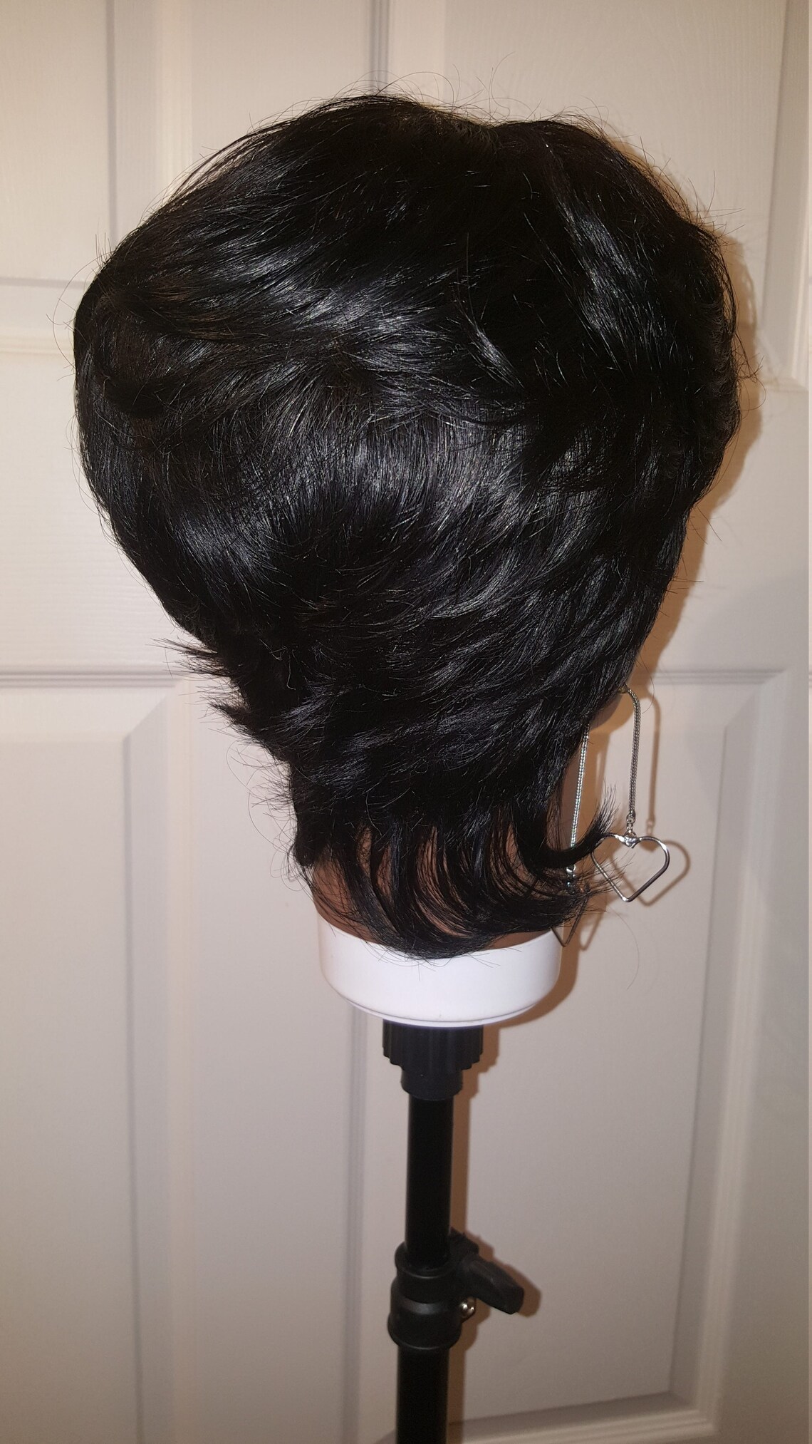 NEW Handmade 27-piece 100% Human Hair Wig Color 1b | Etsy