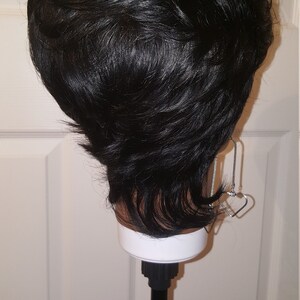 NEW Handmade 27-piece 100% Human Hair Wig Color #1b - Etsy