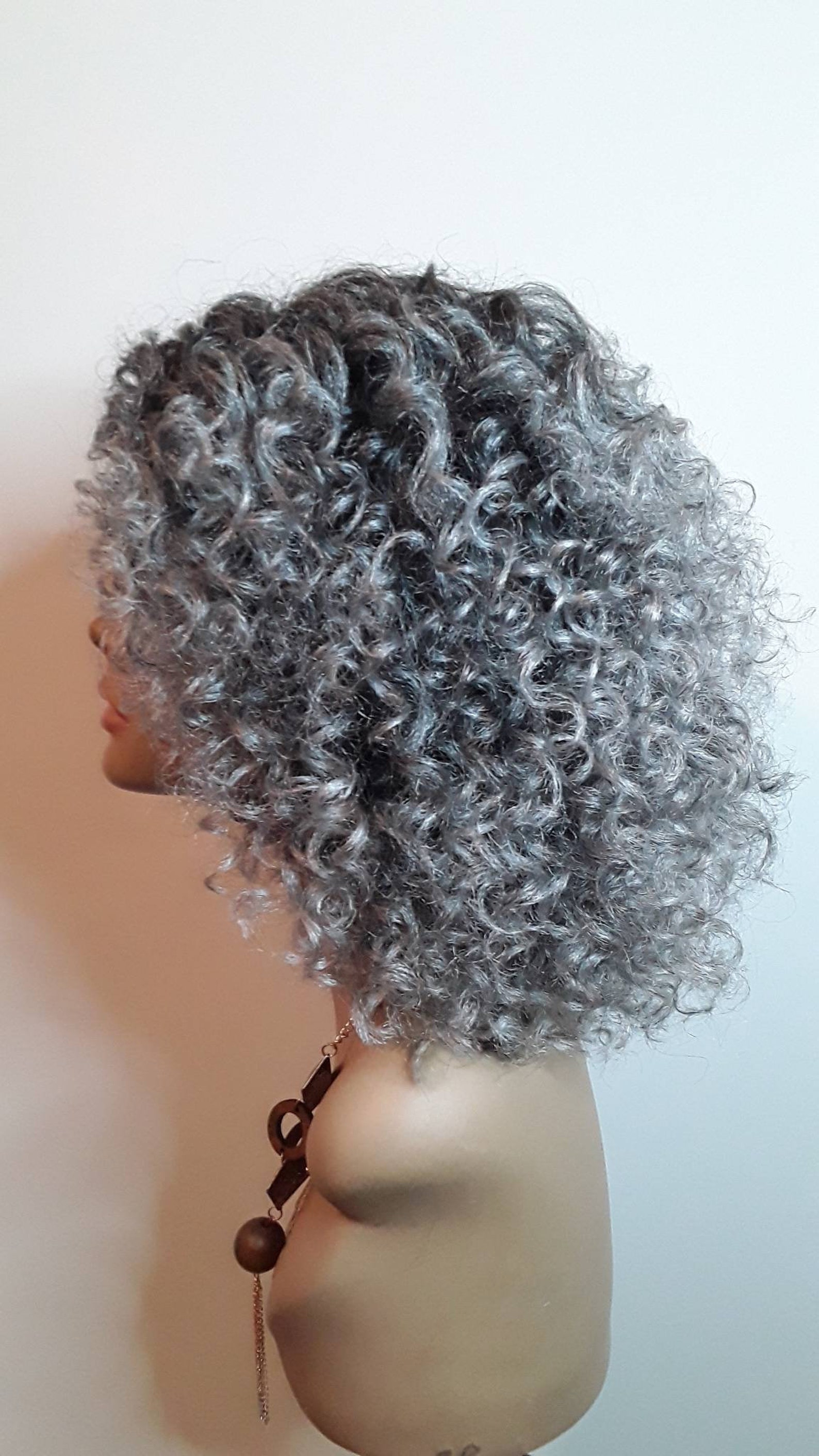 New Hand-made Ringlet Wand Curl Crochet W/lace Part Wig Color - Etsy