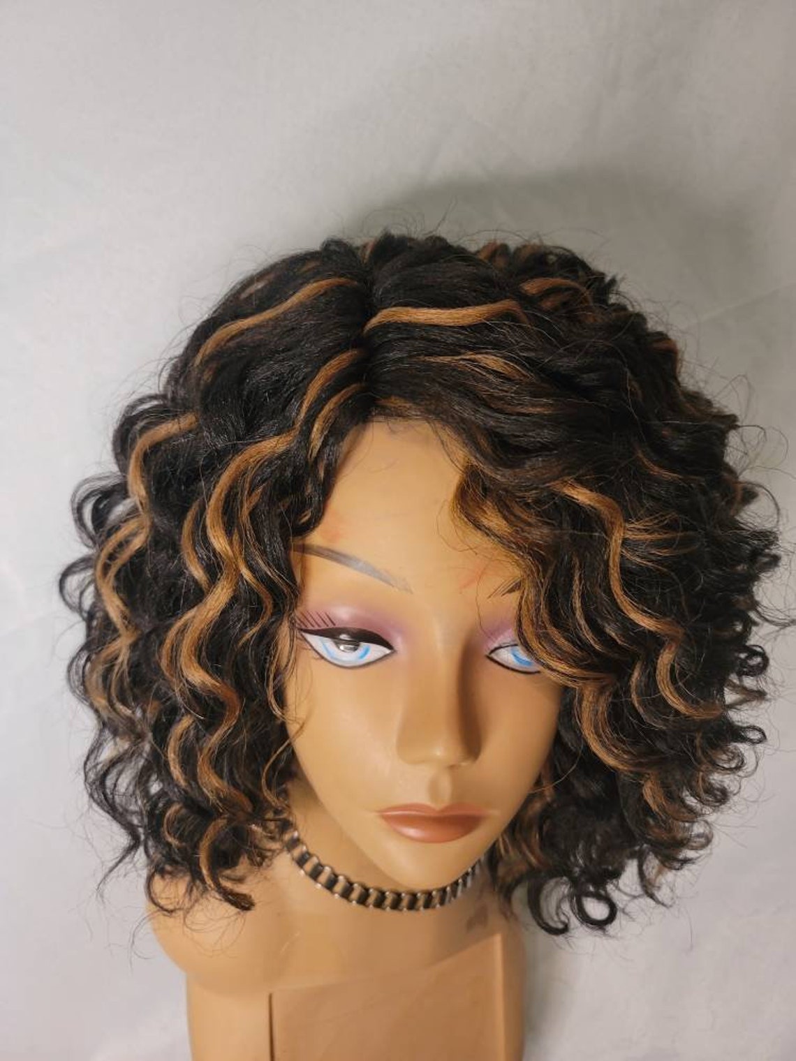 NEW Handmade Ripple Deep Crochet Wig Unit W/lace Part Color - Etsy