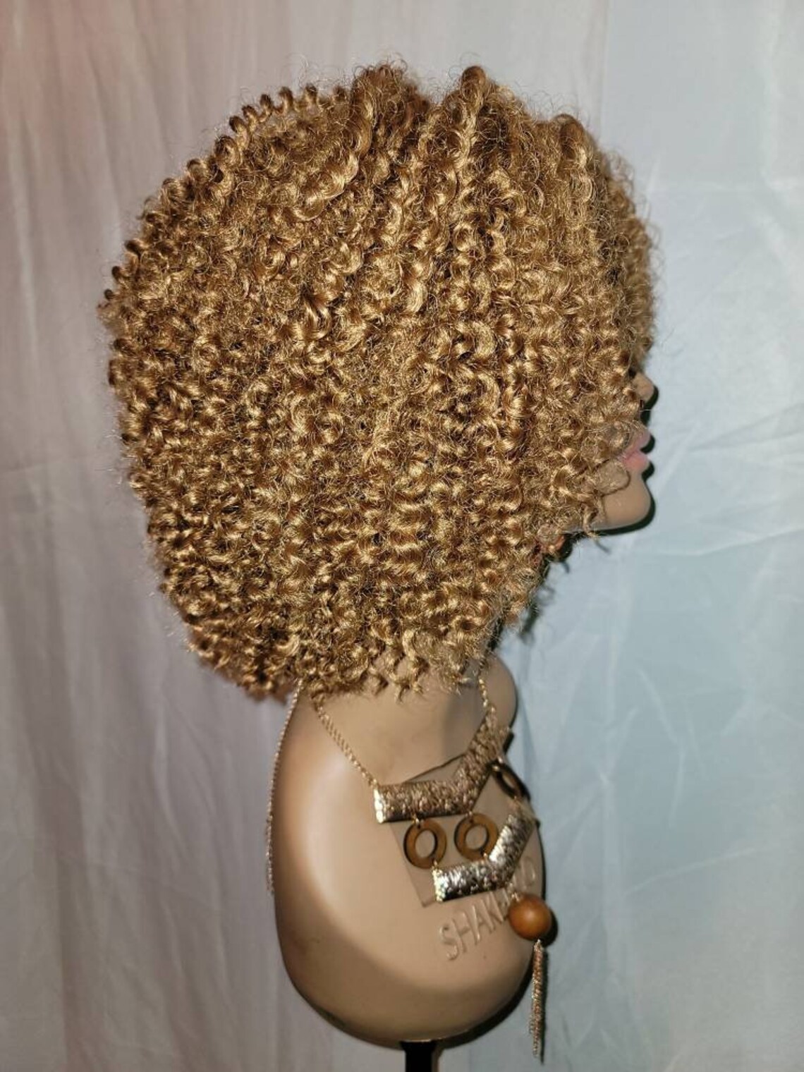 New Handmade Bohemian Curl Crochet Wig w/Lace part color 27 | Etsy