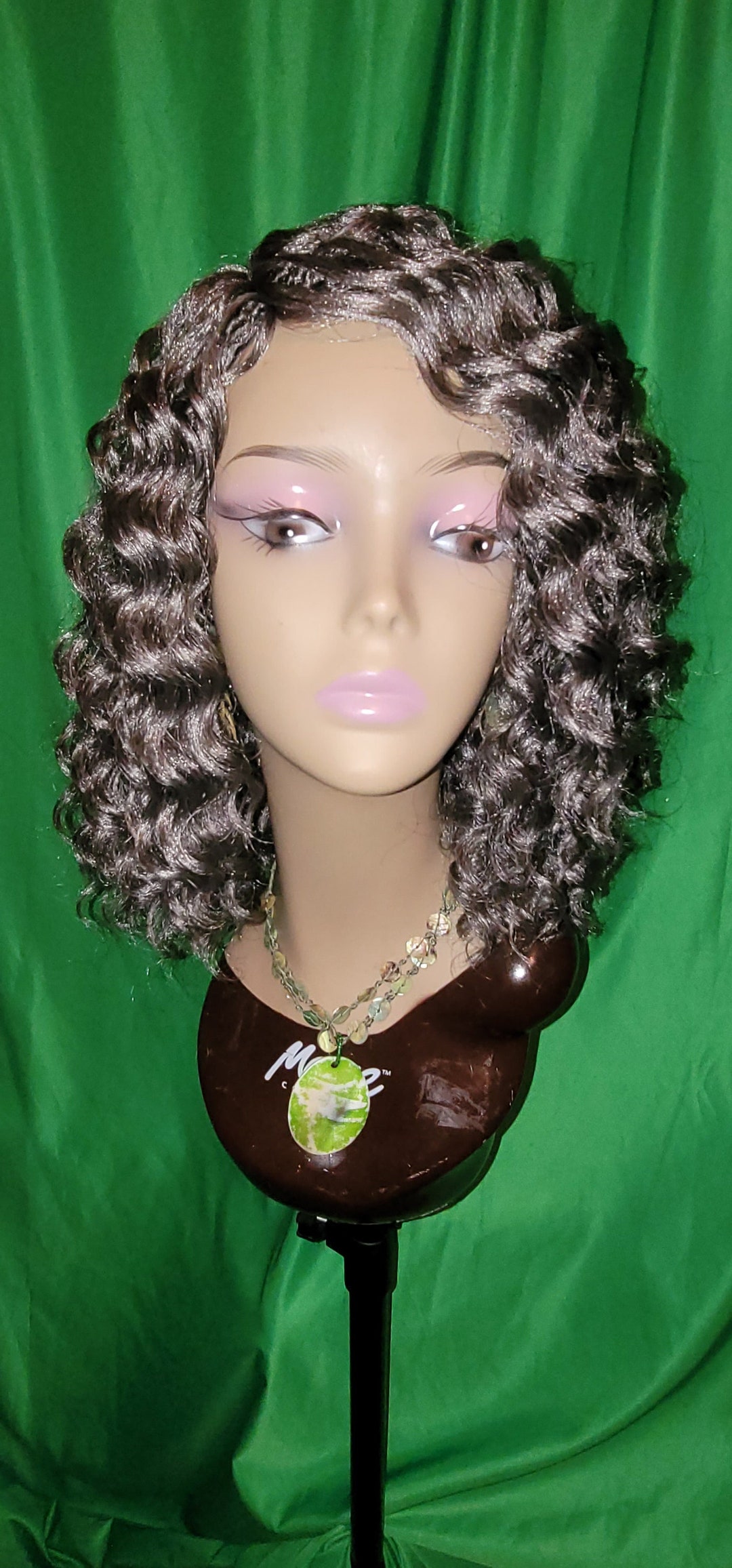 NEW Handmade Ripple Deep Crochet Wig Color # Dark Gray - Etsy