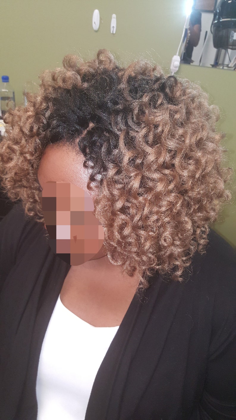 NEW Hand-made Freetress Ringlet Wand Curl Crochet Wig W/lace | Etsy