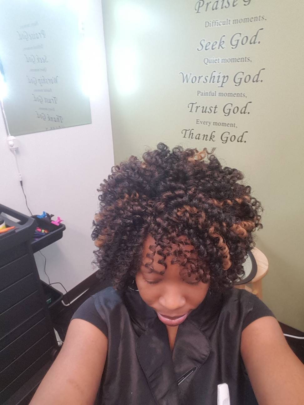 Handmade Straw Set Curl Crochet Wig W/lace Part Color - Etsy