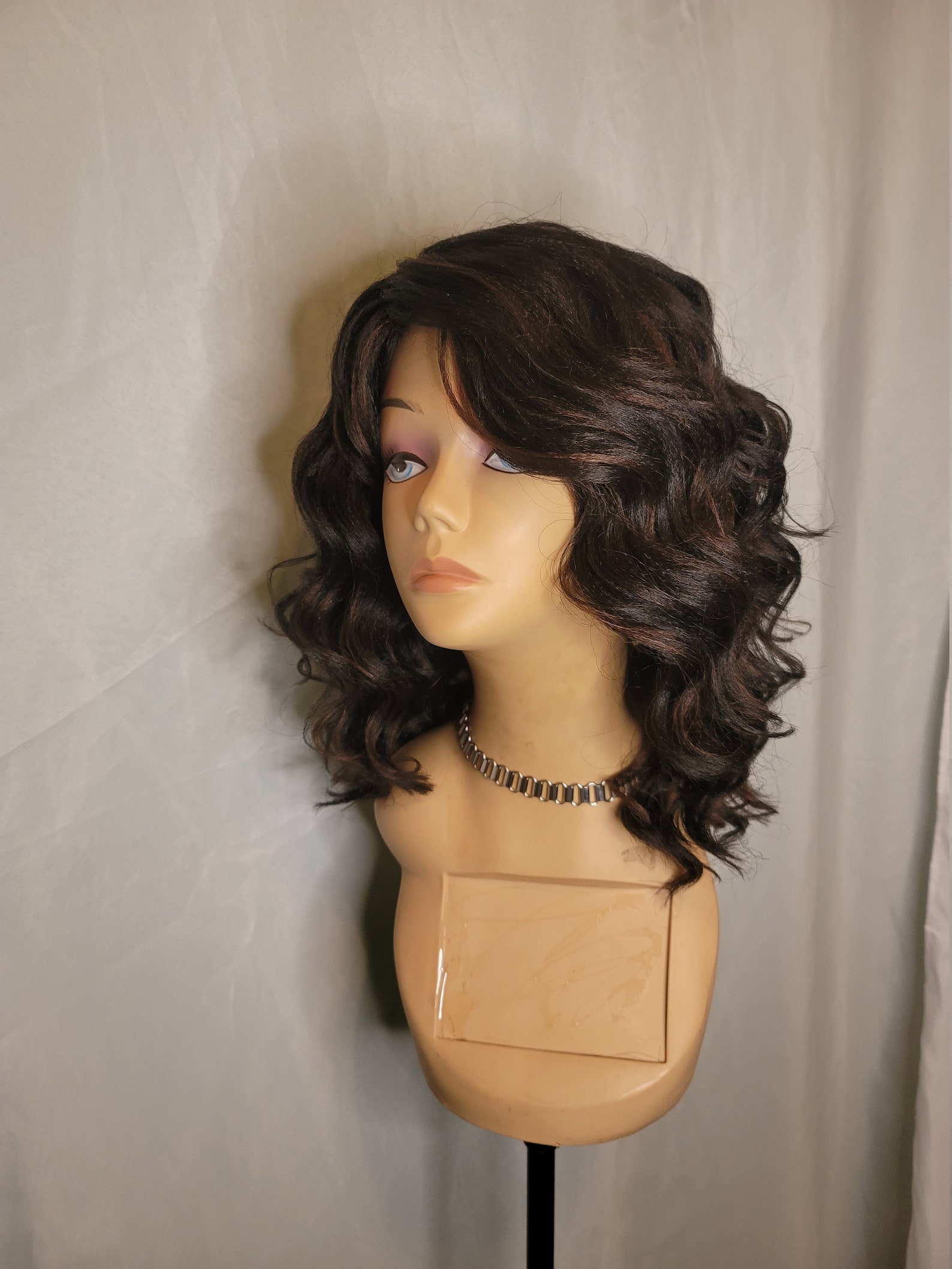 NEW Handmade Ocean Wave Crochet Wig W/lace Part Color 1b/33 | Etsy