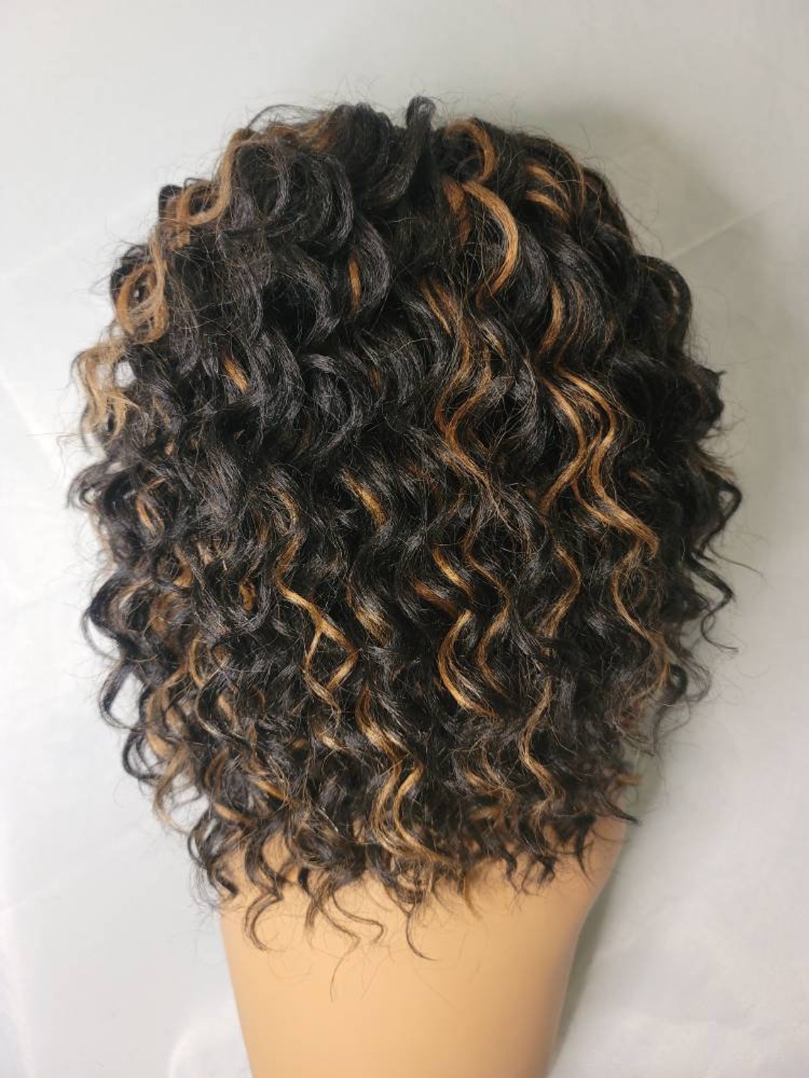 NEW Handmade Ripple Deep Crochet Wig Unit W/lace Part Color - Etsy