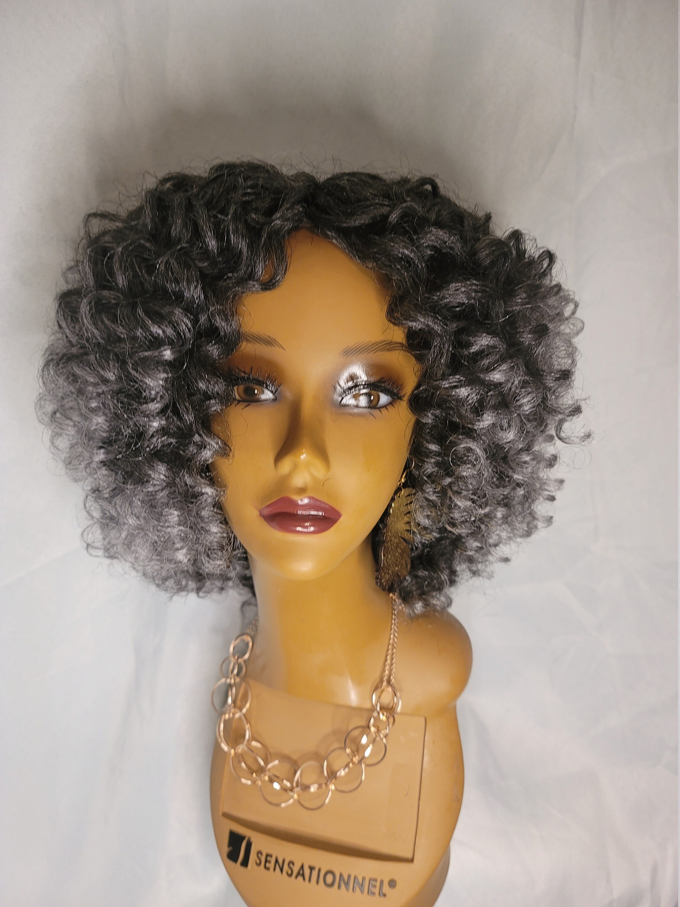 New Handmade Jamaica Bounce Crochet Wig Color Ombre 1b/gray - Etsy