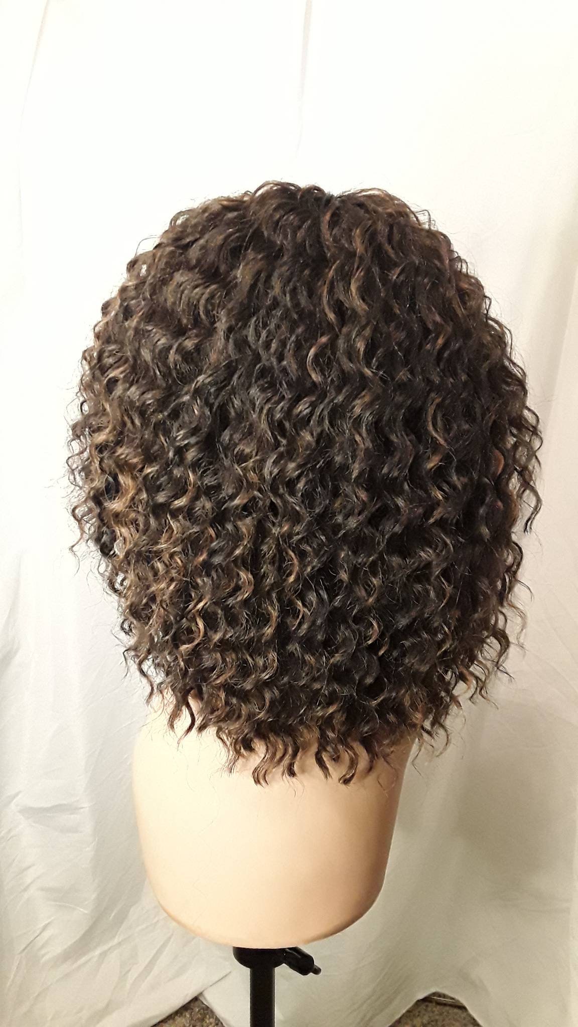 New Handmade Deep Twist Crochet Wig W/ BANGS W/ Lace Part - Etsy