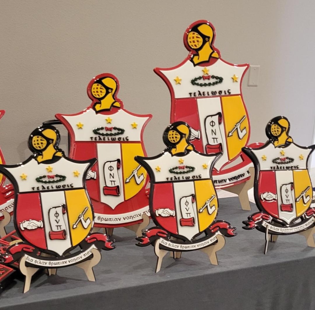 Kappa Alpha Psi Coat of Arms: 3D Wooden Shield, Epoxy Finish - Etsy