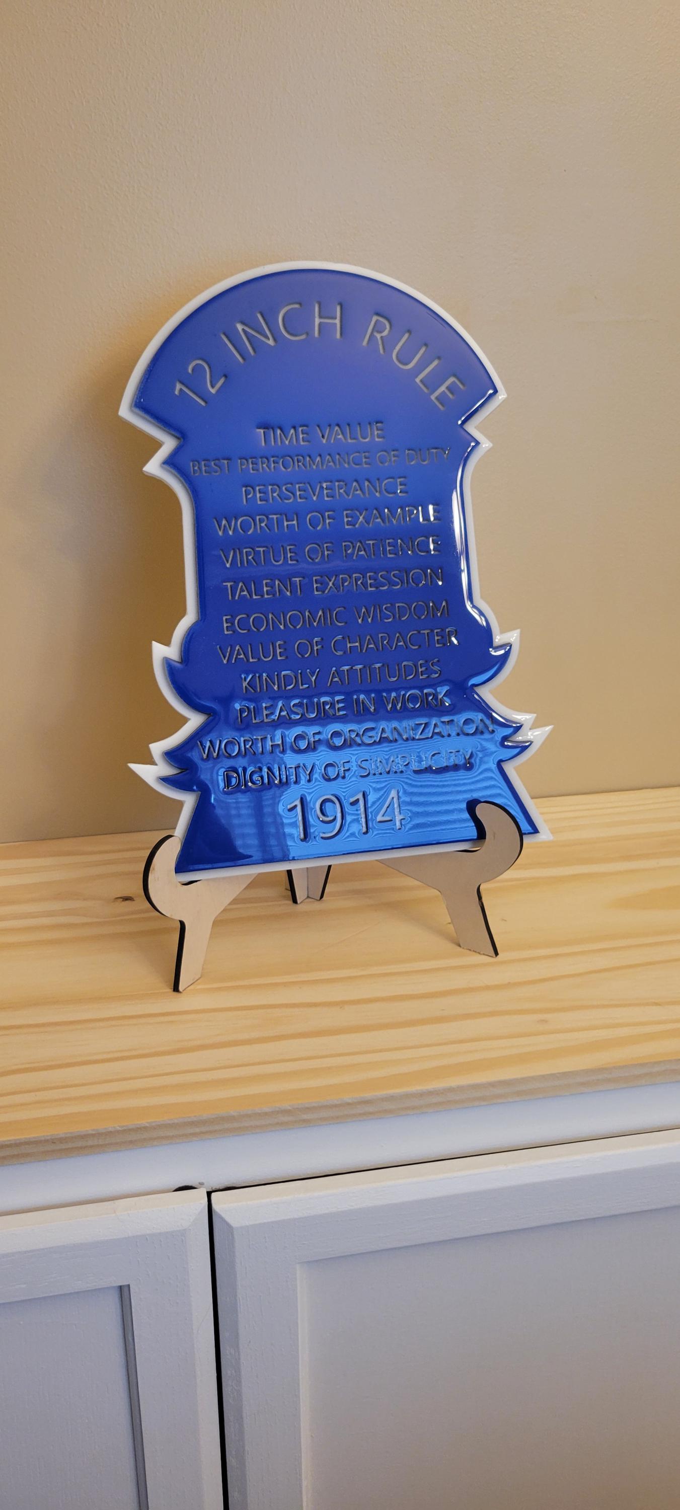 12 Inch Rule Sign, Phi Beta Sigma Fraternity Decor, College Frat Sign ...