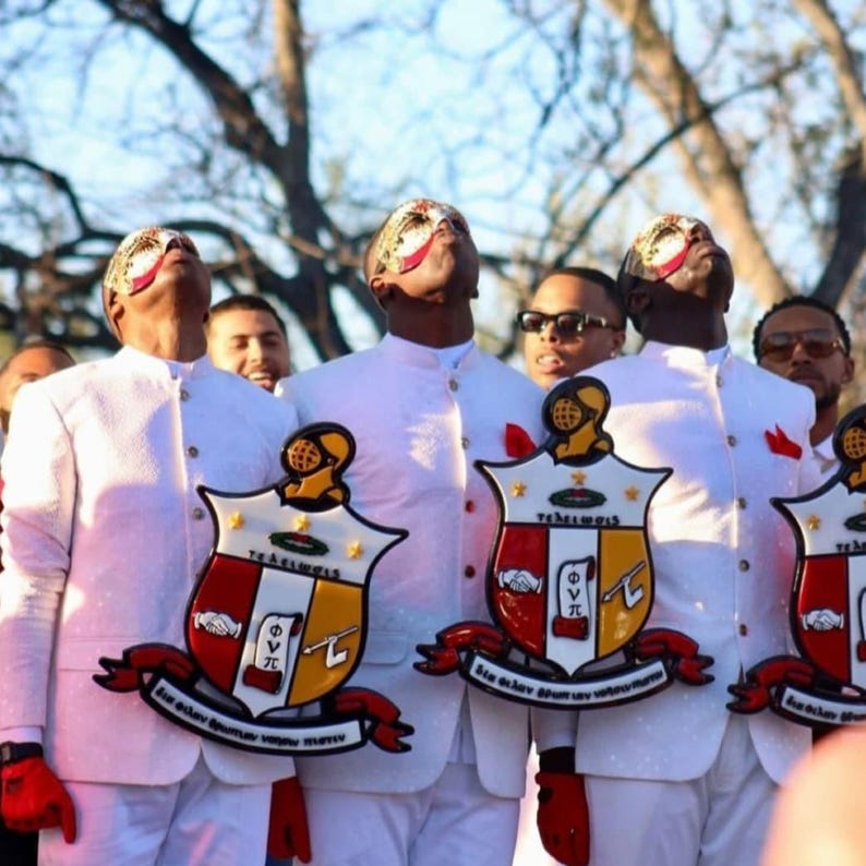 22" Kappa Alpha Psi Coat of Arms | Fraternity Wall Art - Etsy